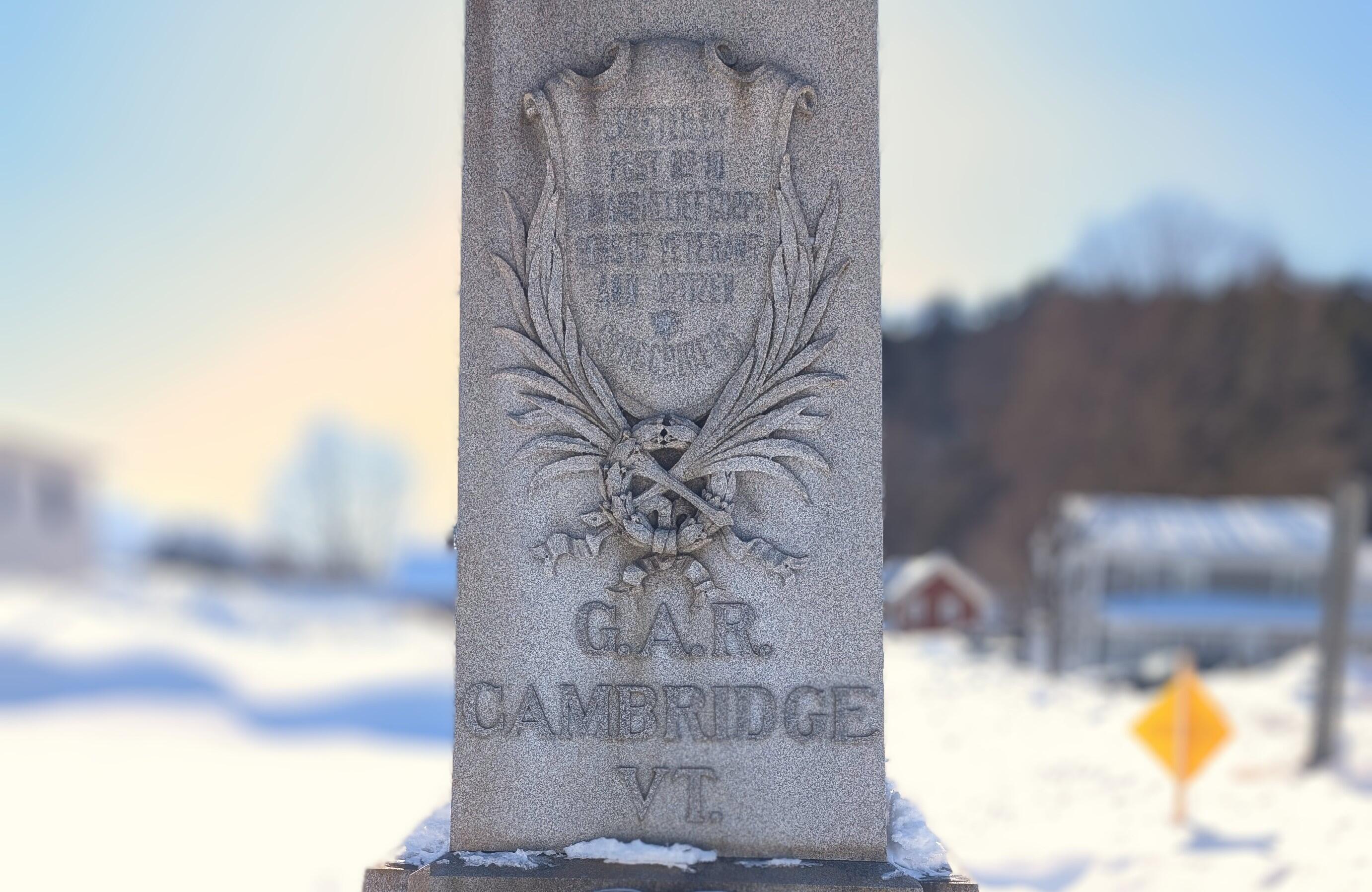 GAR Highway Marker - Cambridge VT