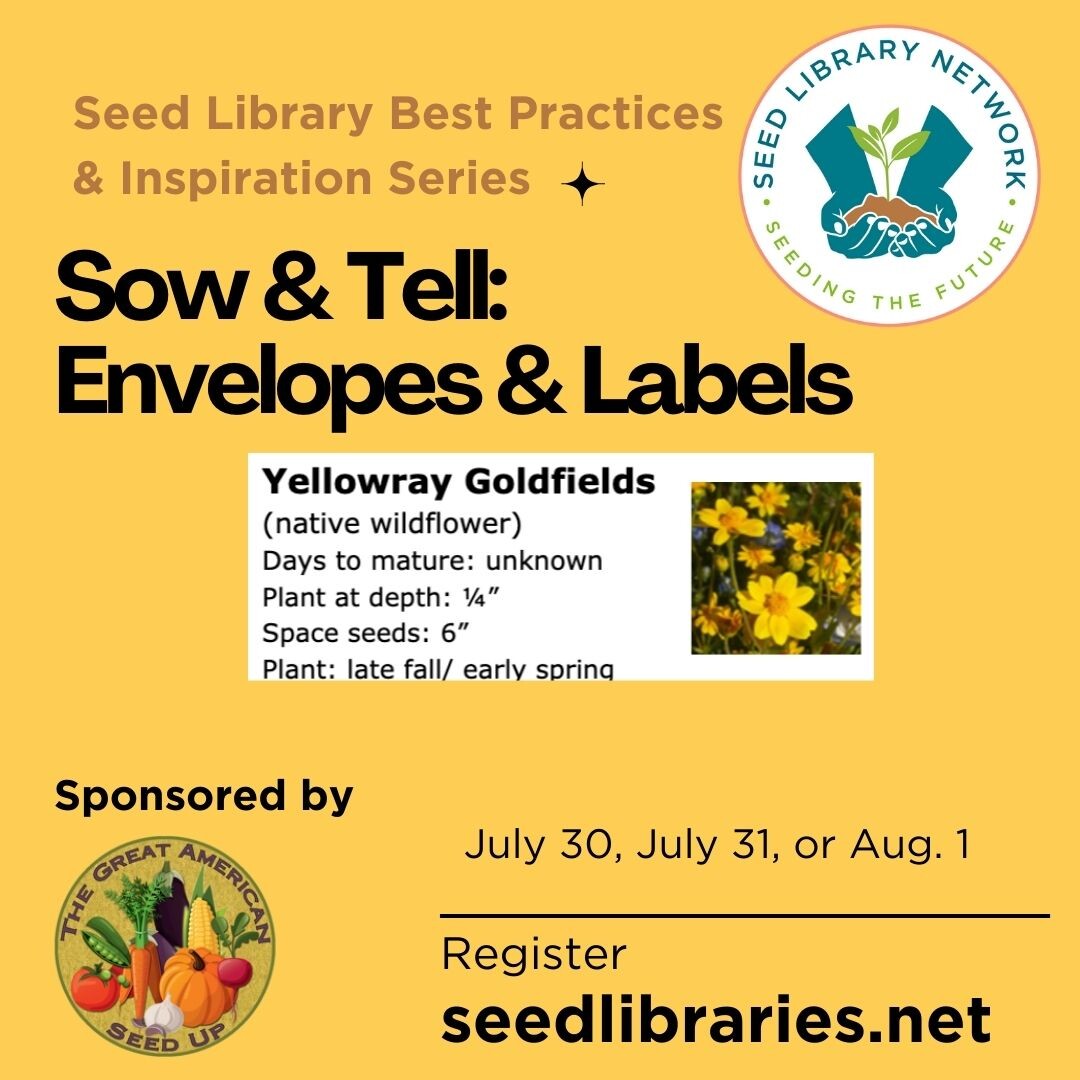 Sow and Tell: Envelopes & Labels