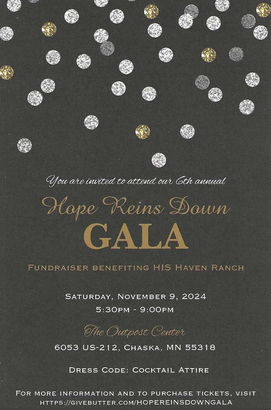 HOPE REINS DOWN GALA | HIS HAVEN RANCH