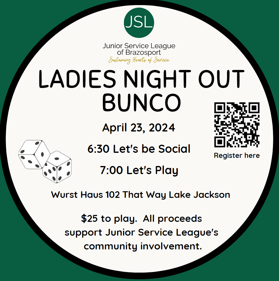 Ladies Night Out Bunco April 23, 2024