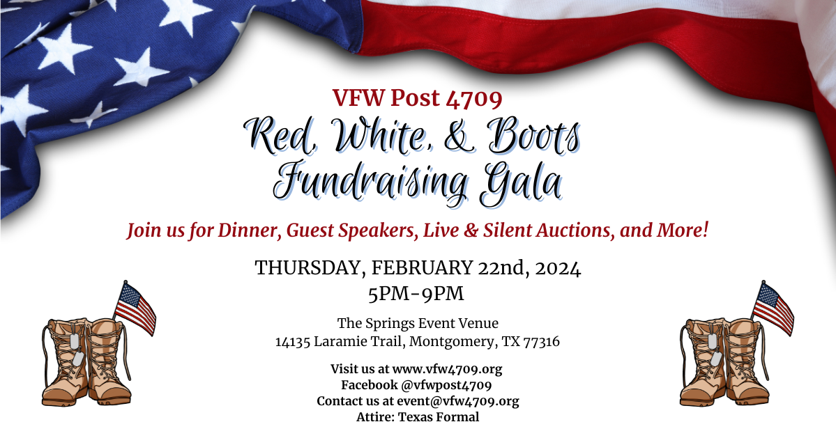 VFW Post 4709 Red, White & Boots 2024 Gala!