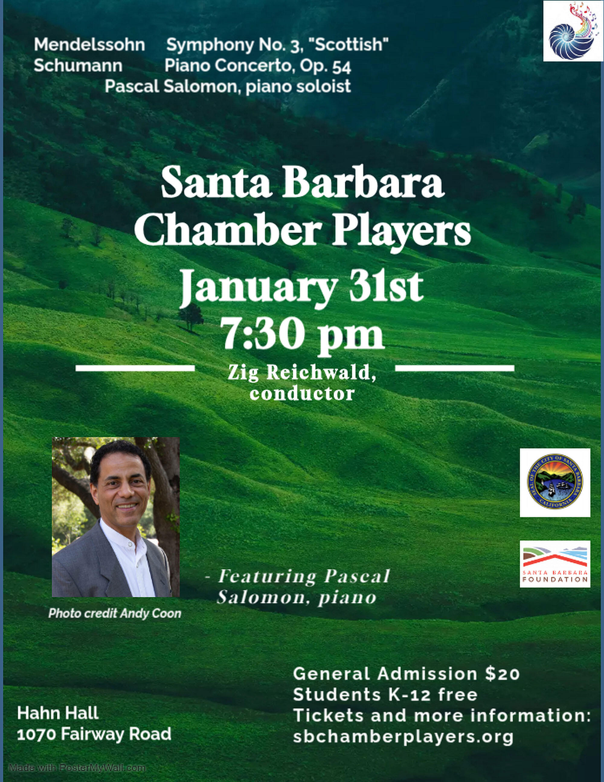 January 31 2026 Concert | Santa Barbara Chamber Players