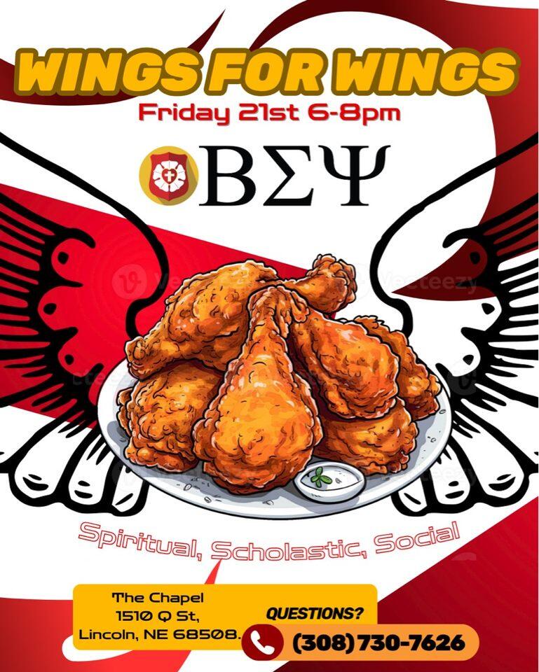 Beta Sigma Psi Wings for Wings 2025 | Beta Sigma Psi - Delta Chapter - UNL