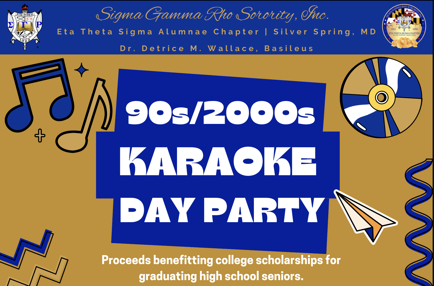 90's - 2000's Karaoke Day Party | Eta Theta Sigma Chapter of Sigma Gamma Rho Sorority, Inc.