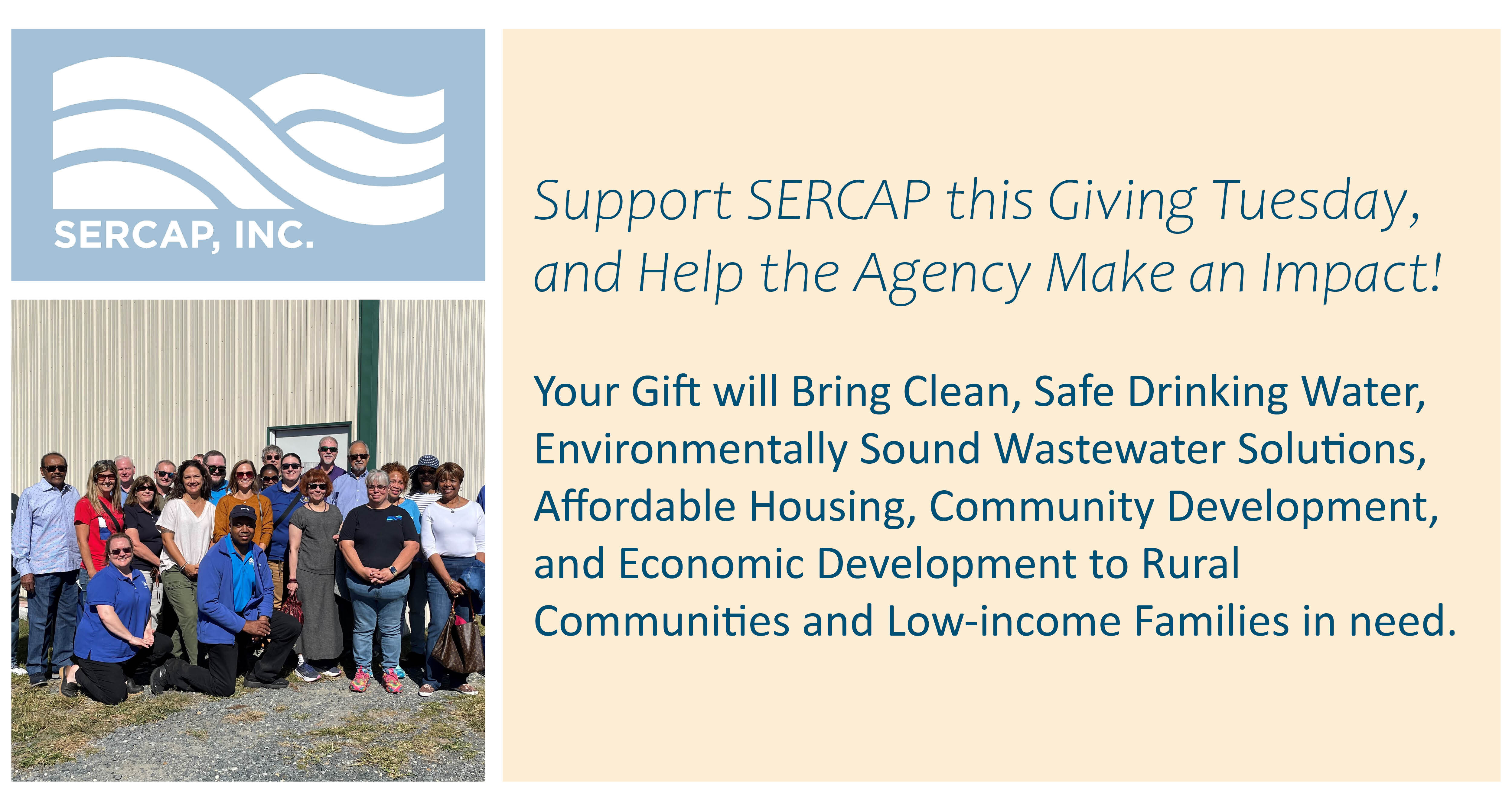SERCAP's 2025 Giving Tuesday Campaign