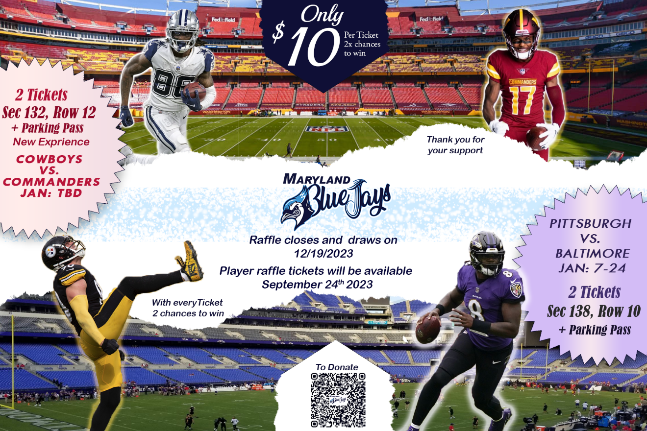 2023 Maryland Blue Jays Football Raffle Fundraiser | Maryland Blue Jays ...