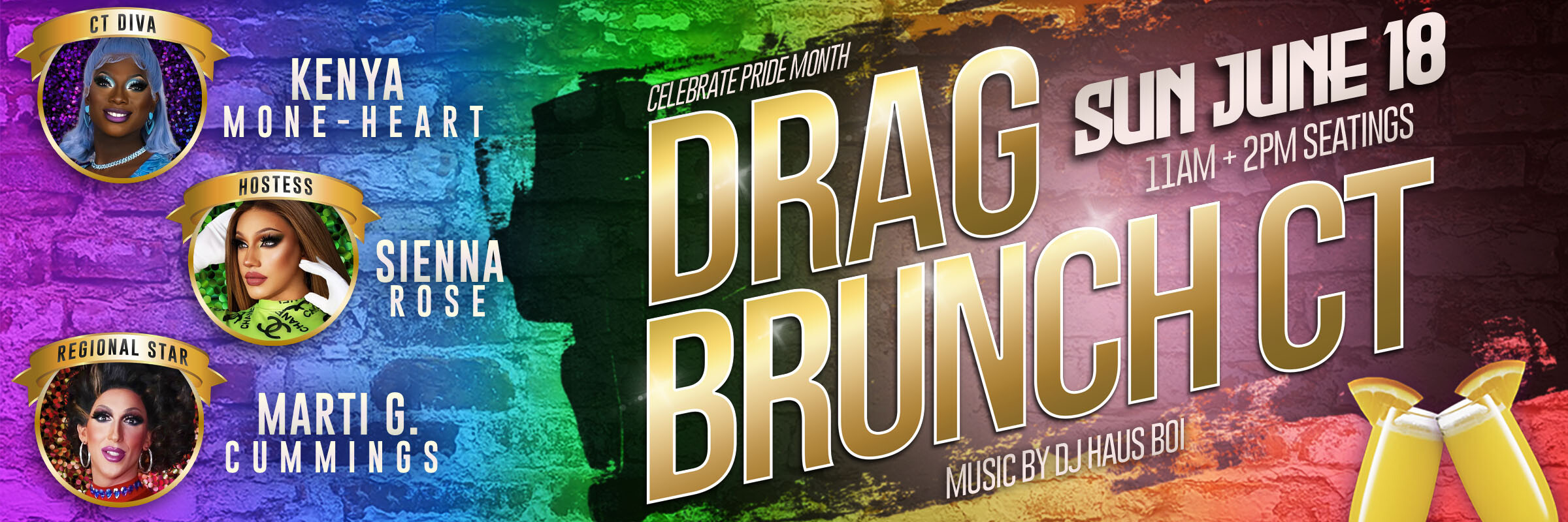 PRIDE Drag Brunch CT in June! (SUN JUNE 18, 2023)