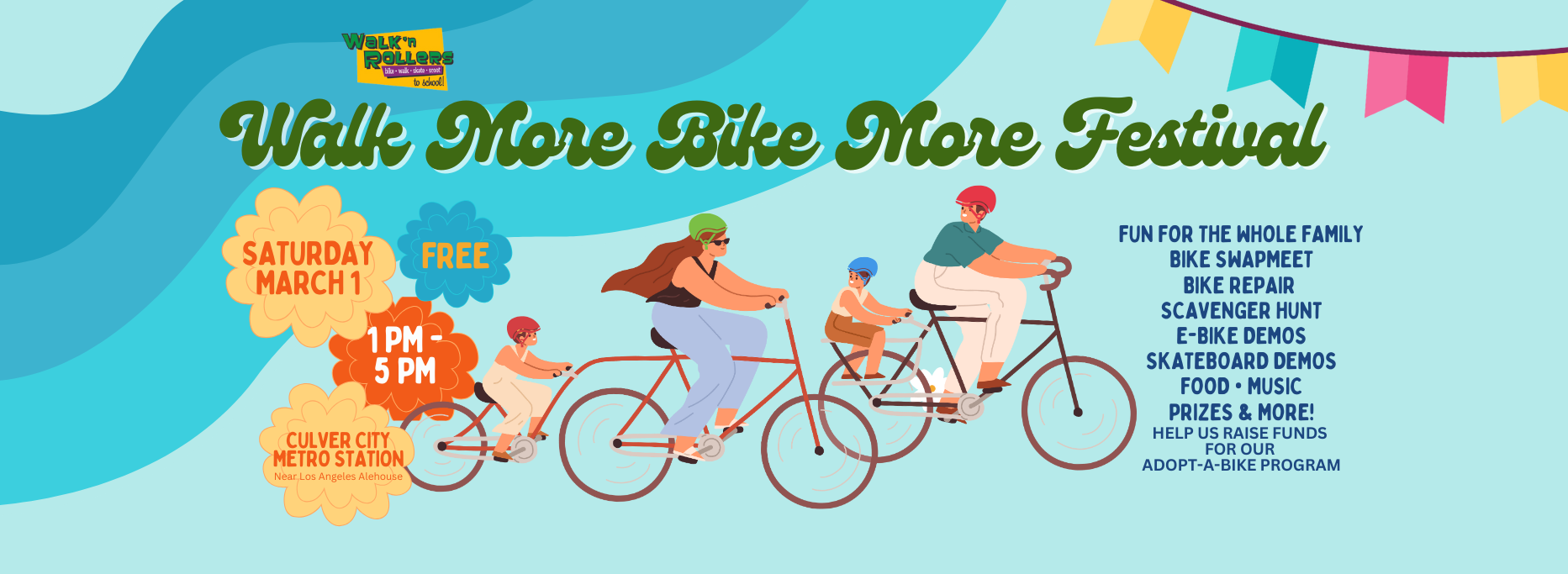 Walk More Bike More Festival | Walk N Rollers Inc