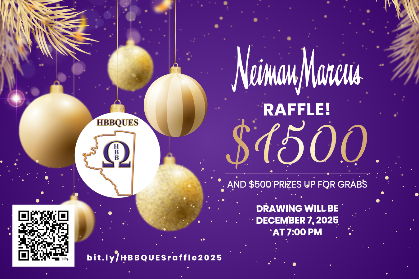 HBBQUES Holiday Raffle | HBB Ques Foundation