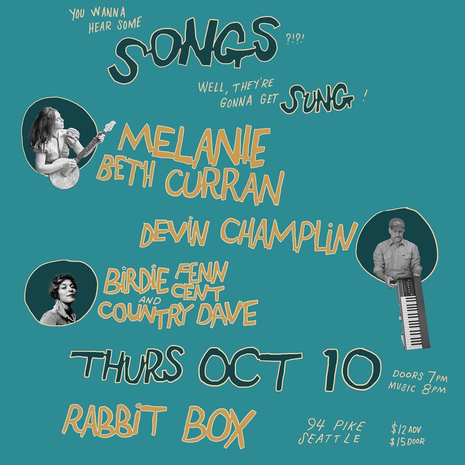 Melanie Beth Curran + Devin Champlin + Birdie Fenn Cent & Country Dave