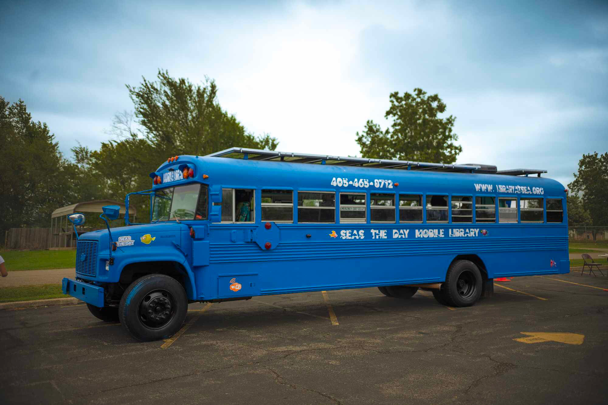 A Unique Library on Wheels