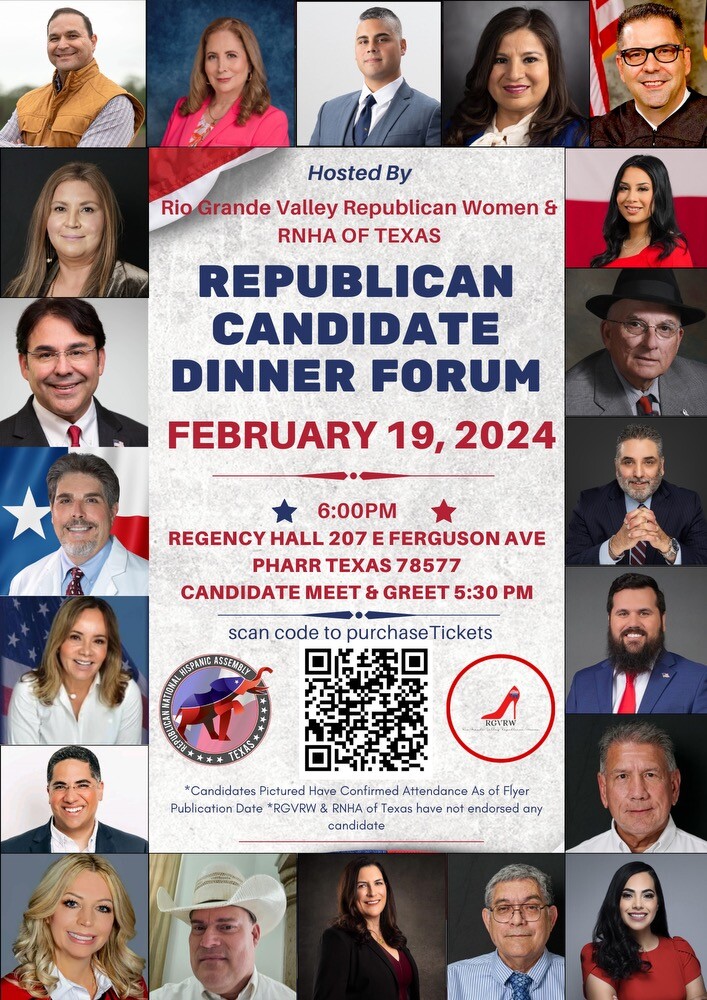 REPUBLICAN CANDIDATE DINNER FORUM | RGV Republican Women