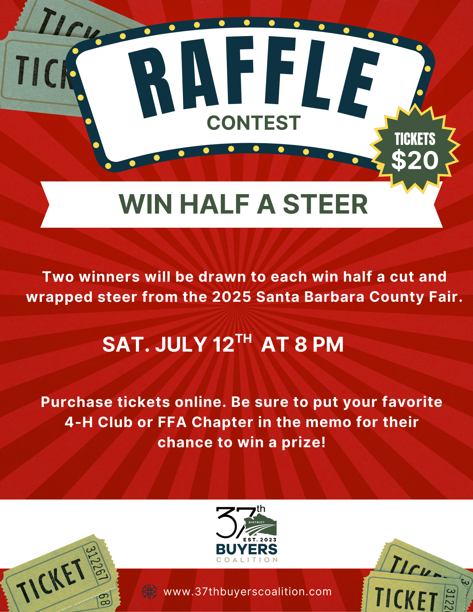 2025 Beef Raffle | 37th District Buyer's Coalition