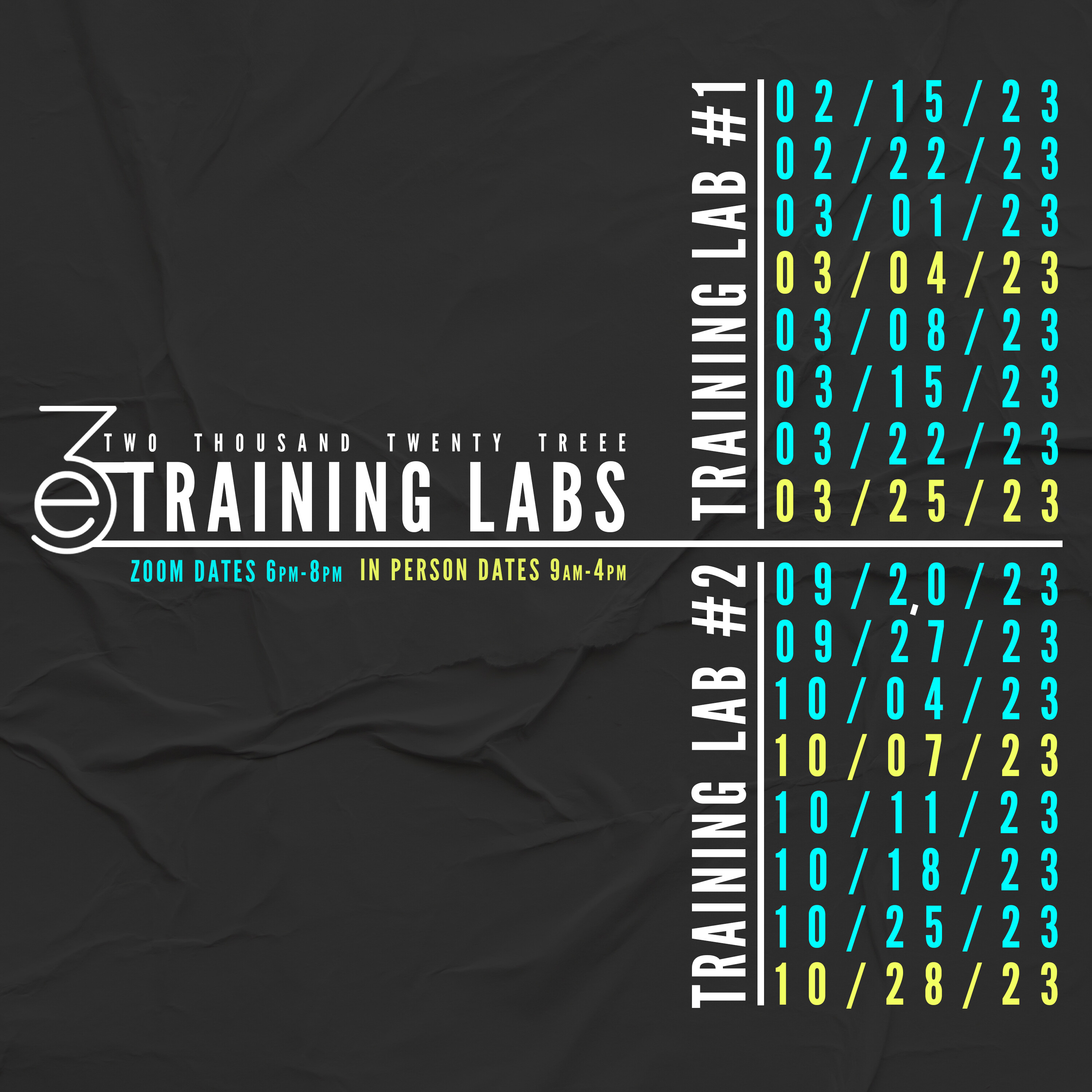 3e Winter Training Lab