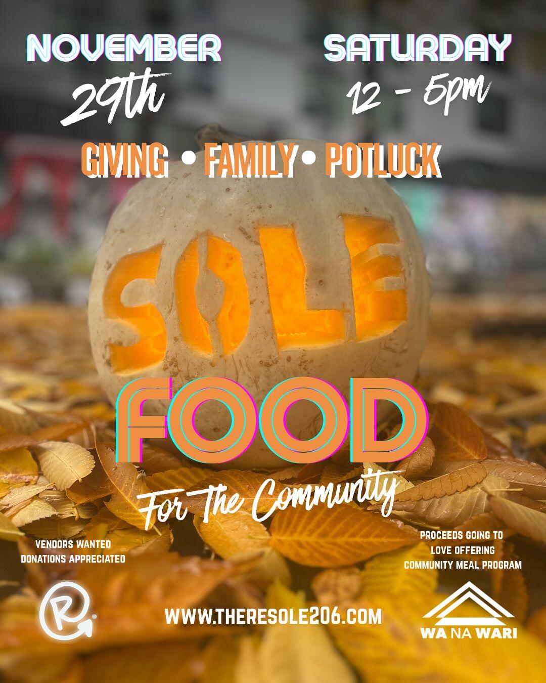 SOLE FOOD: For The Community | THE RE-SOLE 206