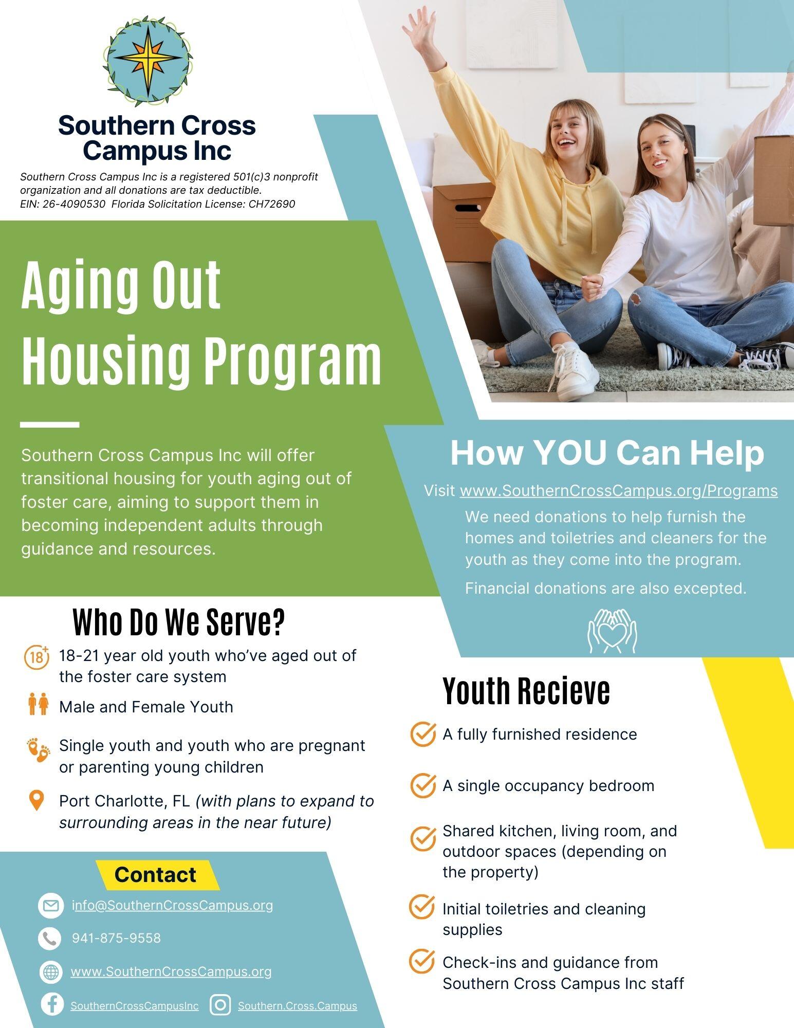 Transitional Housing For Aging Out of Foster Care for Young Adults 18 ...