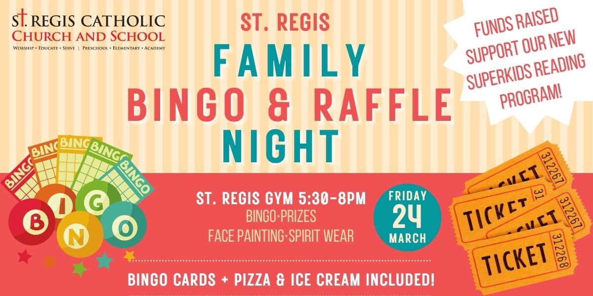 St. Regis Family Bingo & Raffle Night! | St Regis Catholic School
