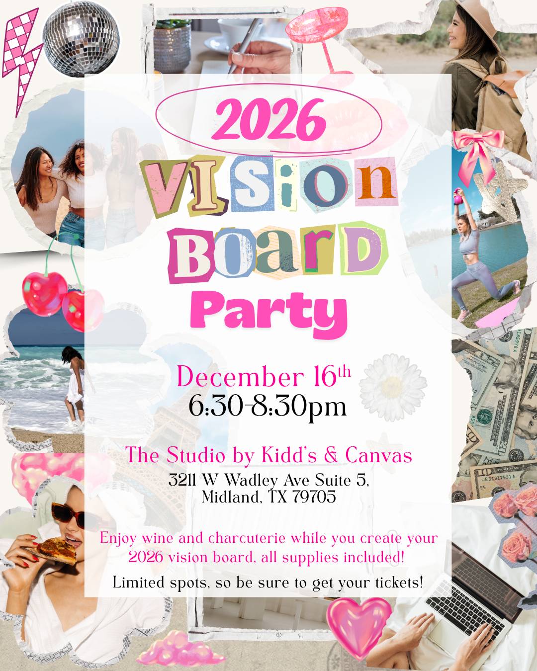 FEM Vision Board Party | Female Entrepreneurs of Midland Inc