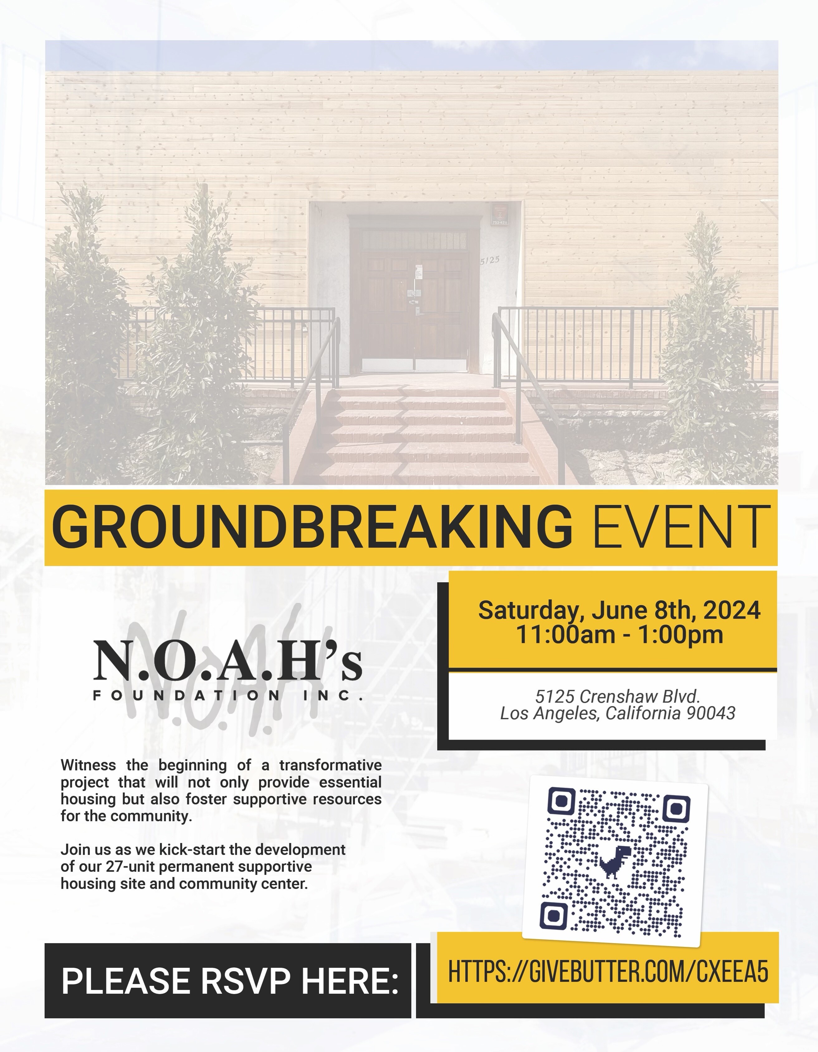 GROUND BREAKING EVENT | N.O.A.H’s Foundation Inc.