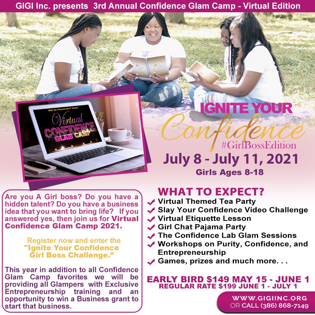 Support Girls Igniting Greater Inner Strength Confidence Glam Camp
