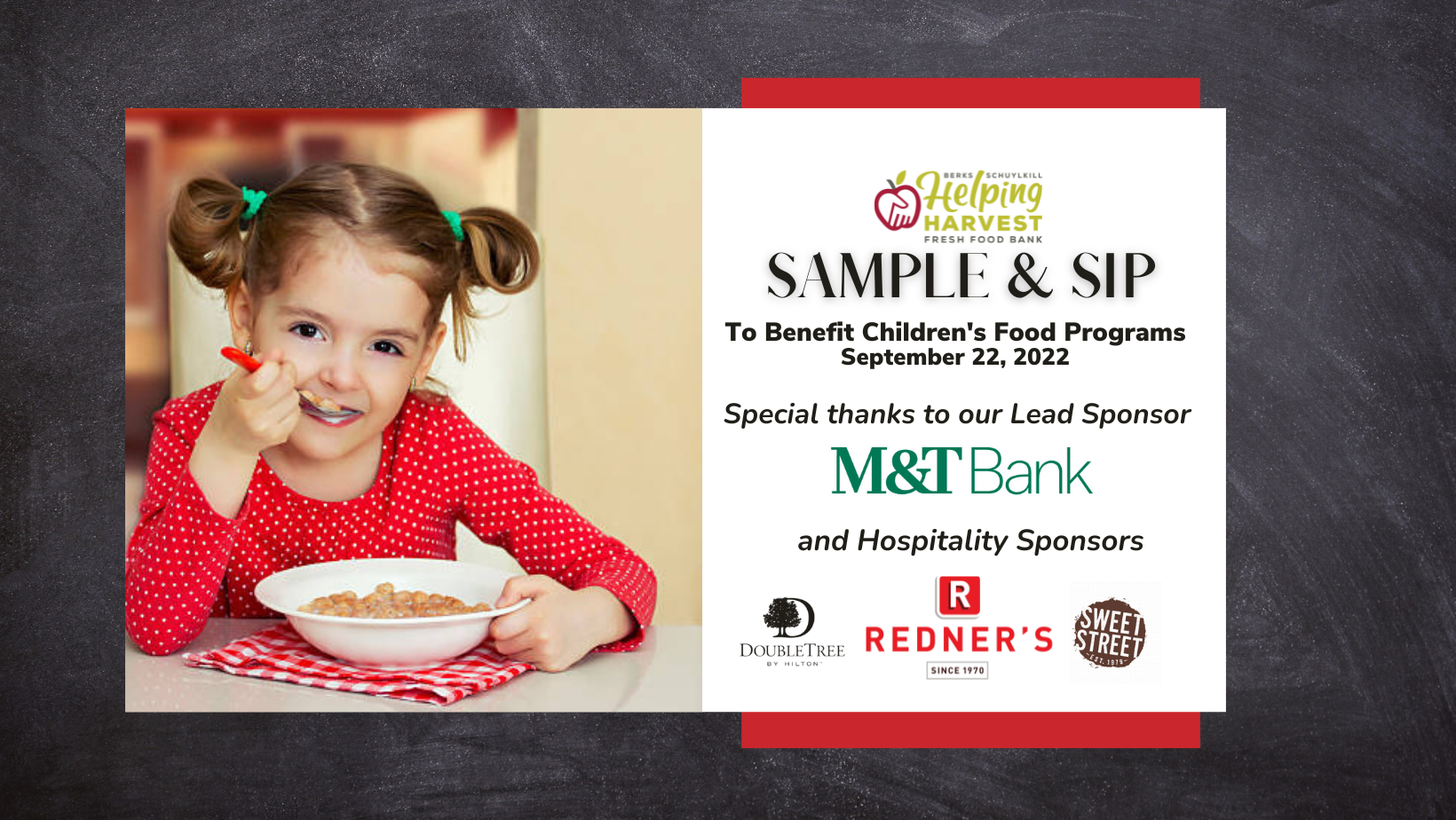 Sample & Sip Fundraiser | Helping Harvest Food Bank