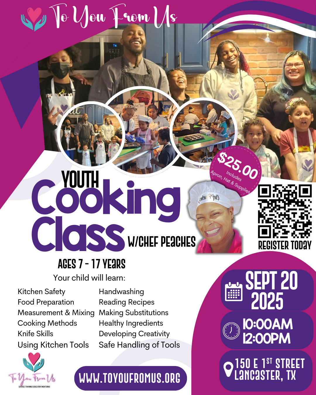 Youth Cooking Class - | To You From Us