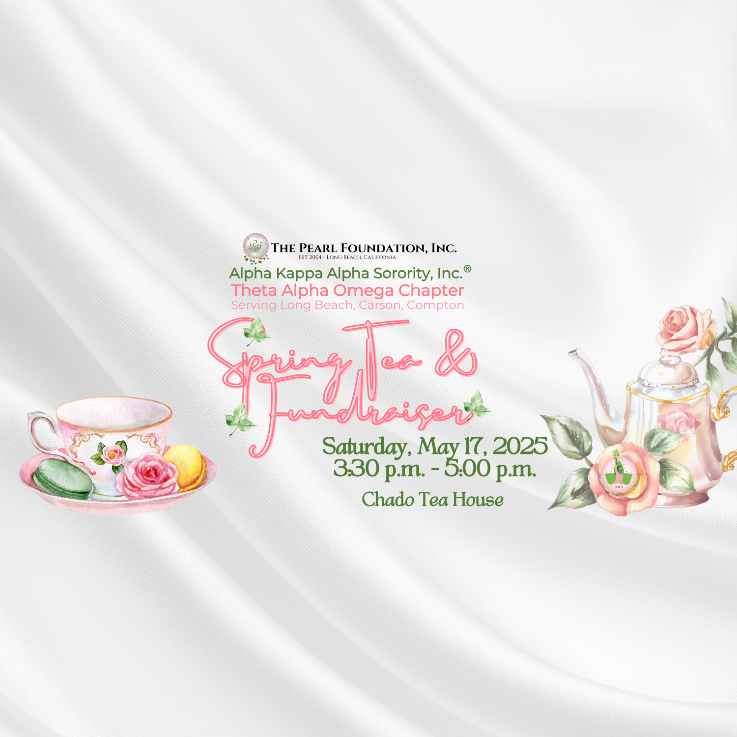 Let's Have Tea! w/The Pearl Foundation, Inc. and AKA®, Theta Alpha ...