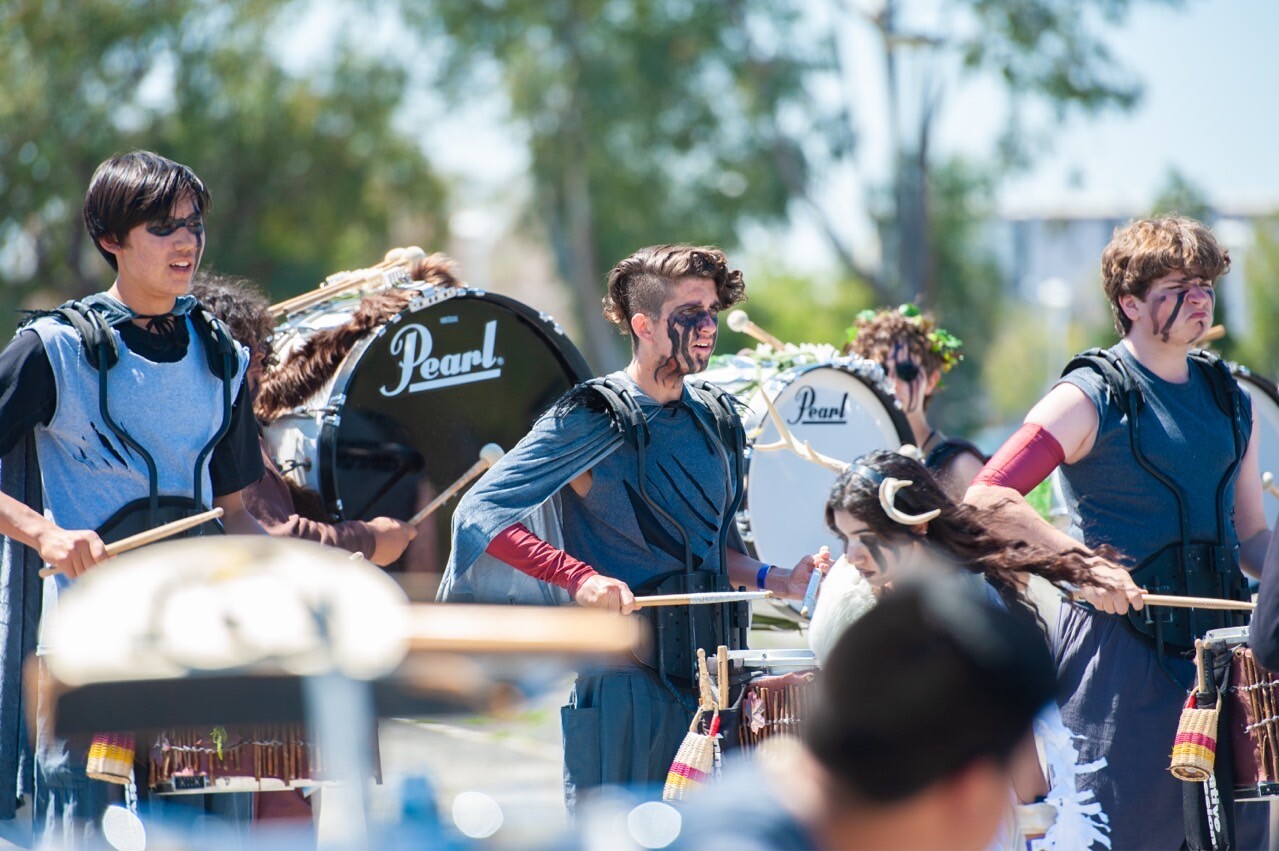 Pali High Drumline and Color Guard