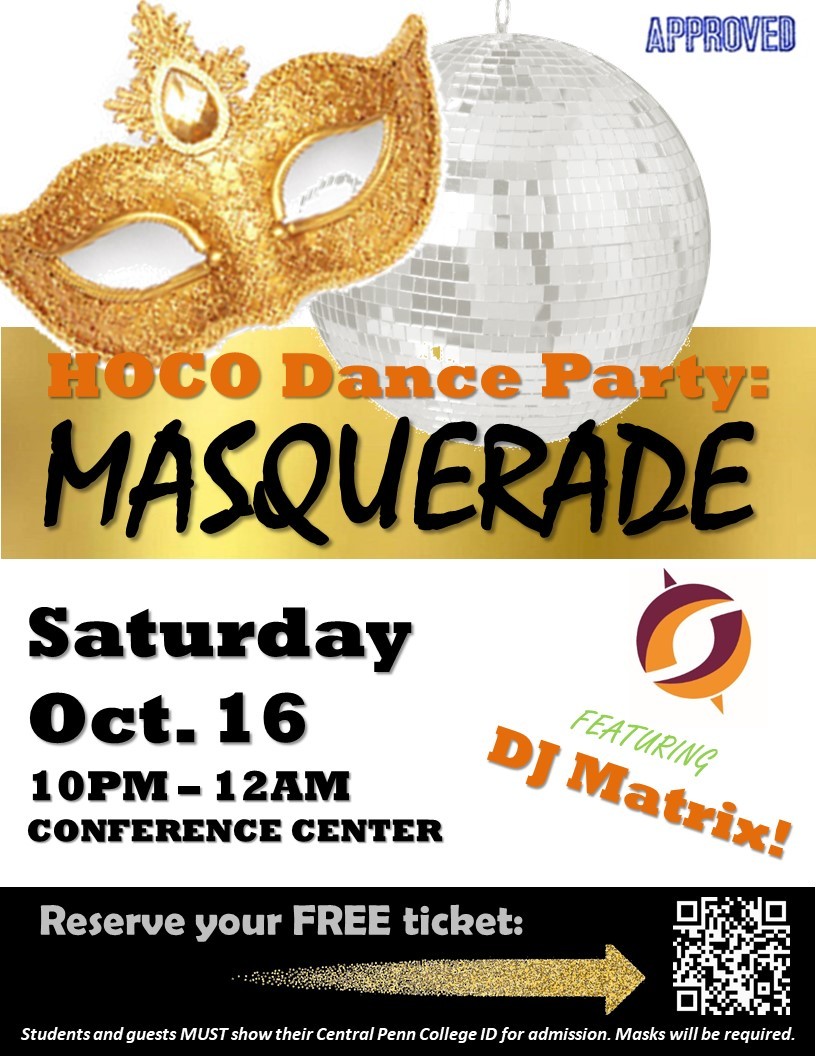 HOCO Dance Party: MASQUERADE w/DJ Matrix