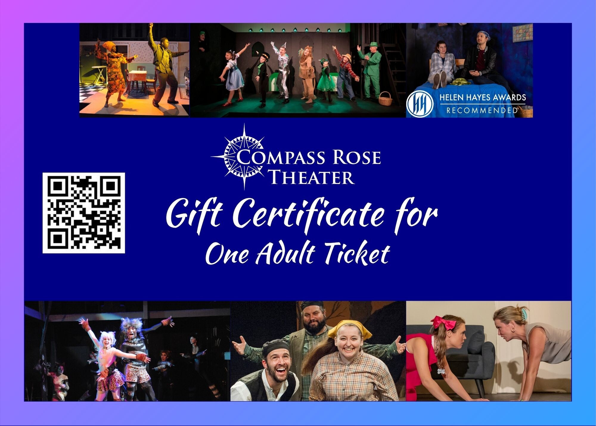 Gift Certificate Compass Rose Theater