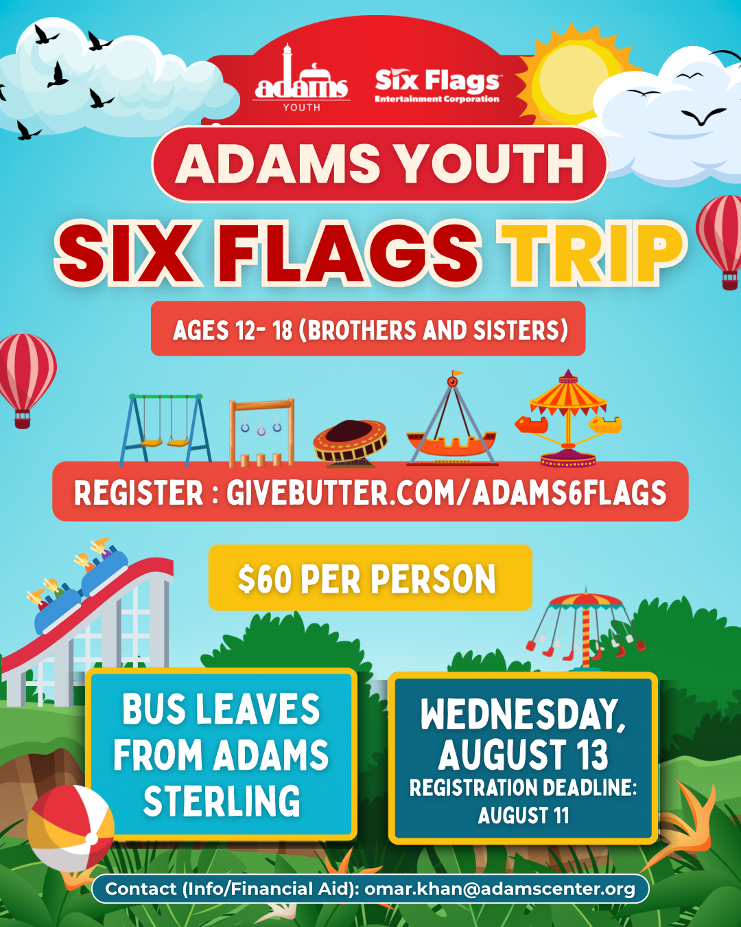 ADAMS 6 Flags HS Trip!!! | Adams Center