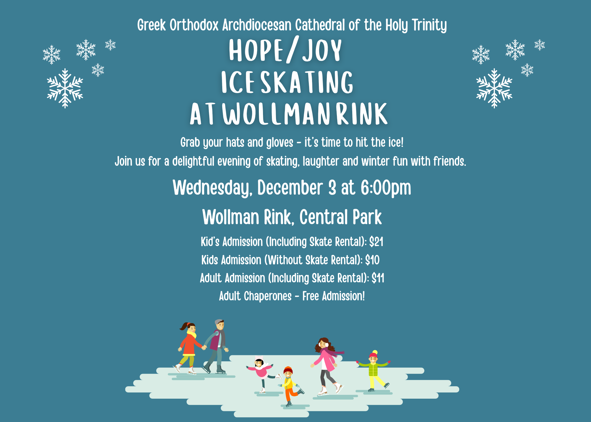 HOPE/JOY Ice Skating at Wollman Rink | Archdiocesan Cathedral of the ...