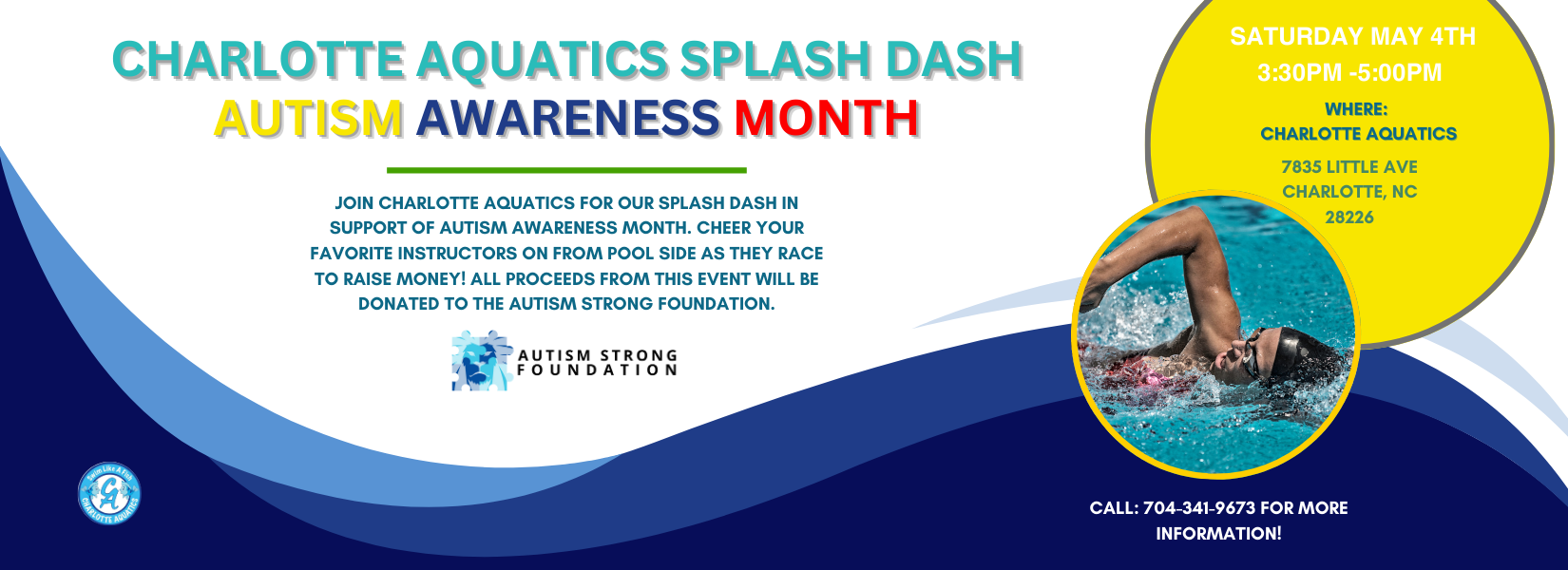 Autism Awareness Splash Dash | Charlotte Aquatics