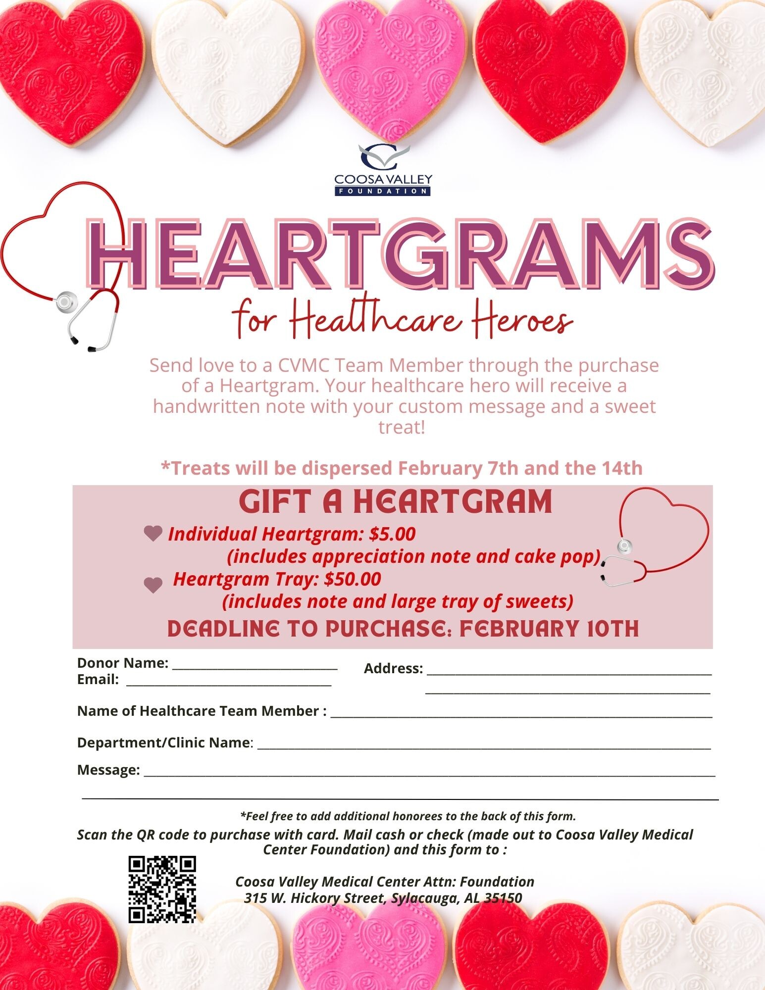 Heartgrams for Healthcare Heroes | Coosa Valley Medical Center Foundation