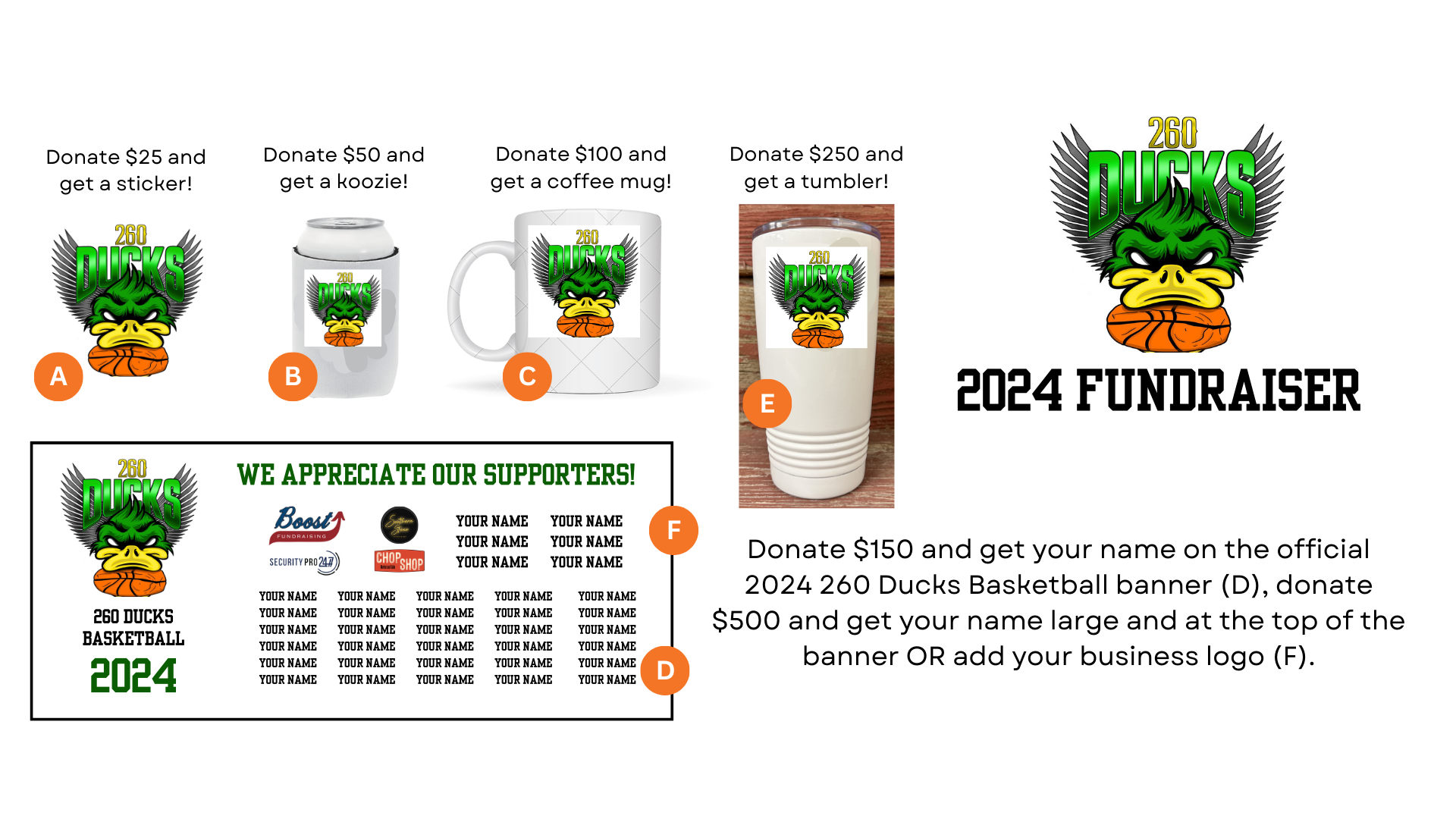 Support the 260 Ducks!
