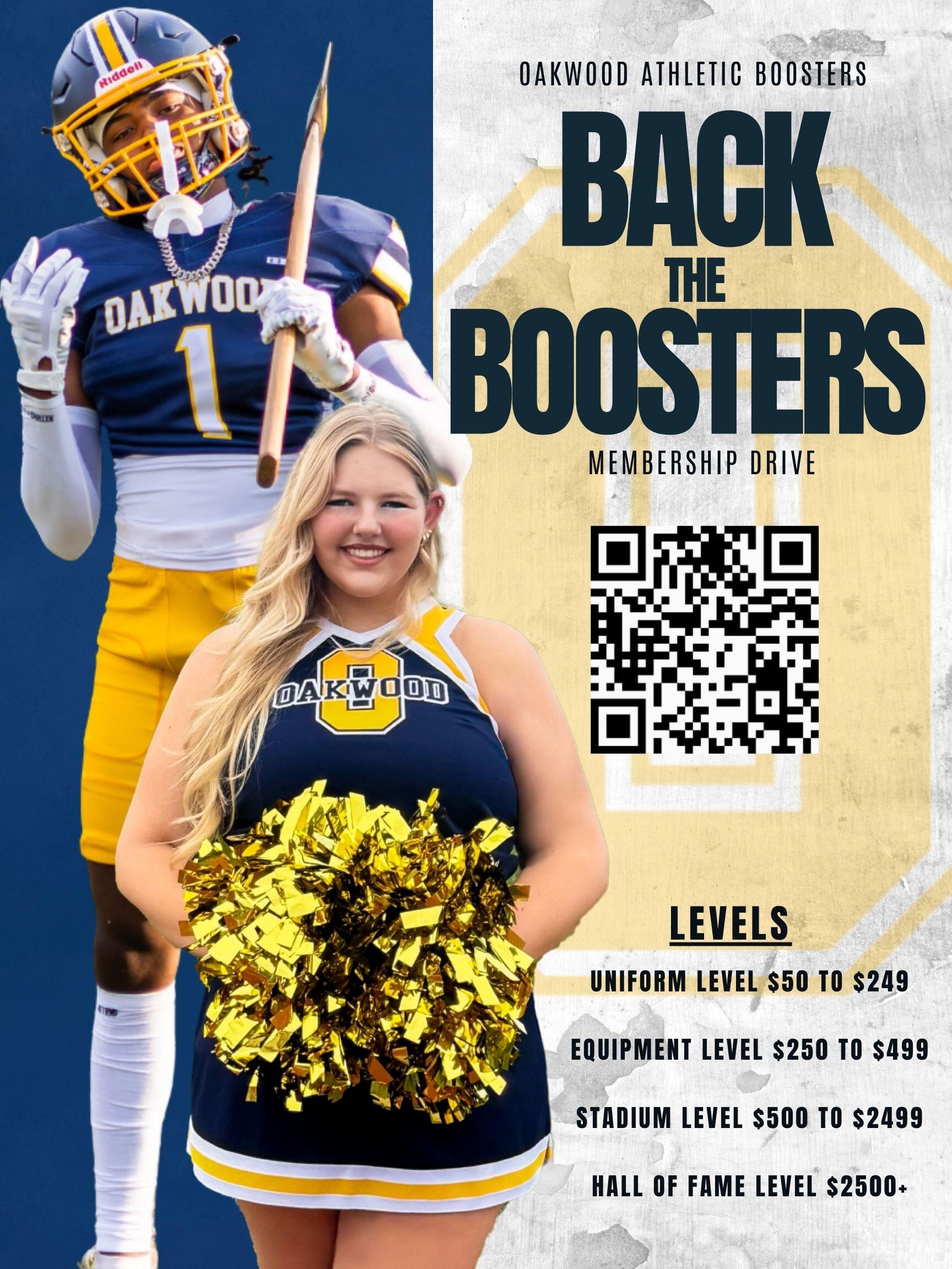 Back the Boosters | Oakwood Athletic Boosters