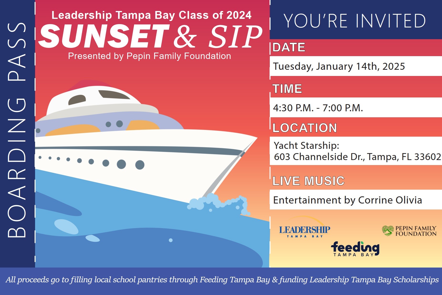 Leadership Tampa Bay Class of 2024 Sunset & Sip Presented By Pepin ...