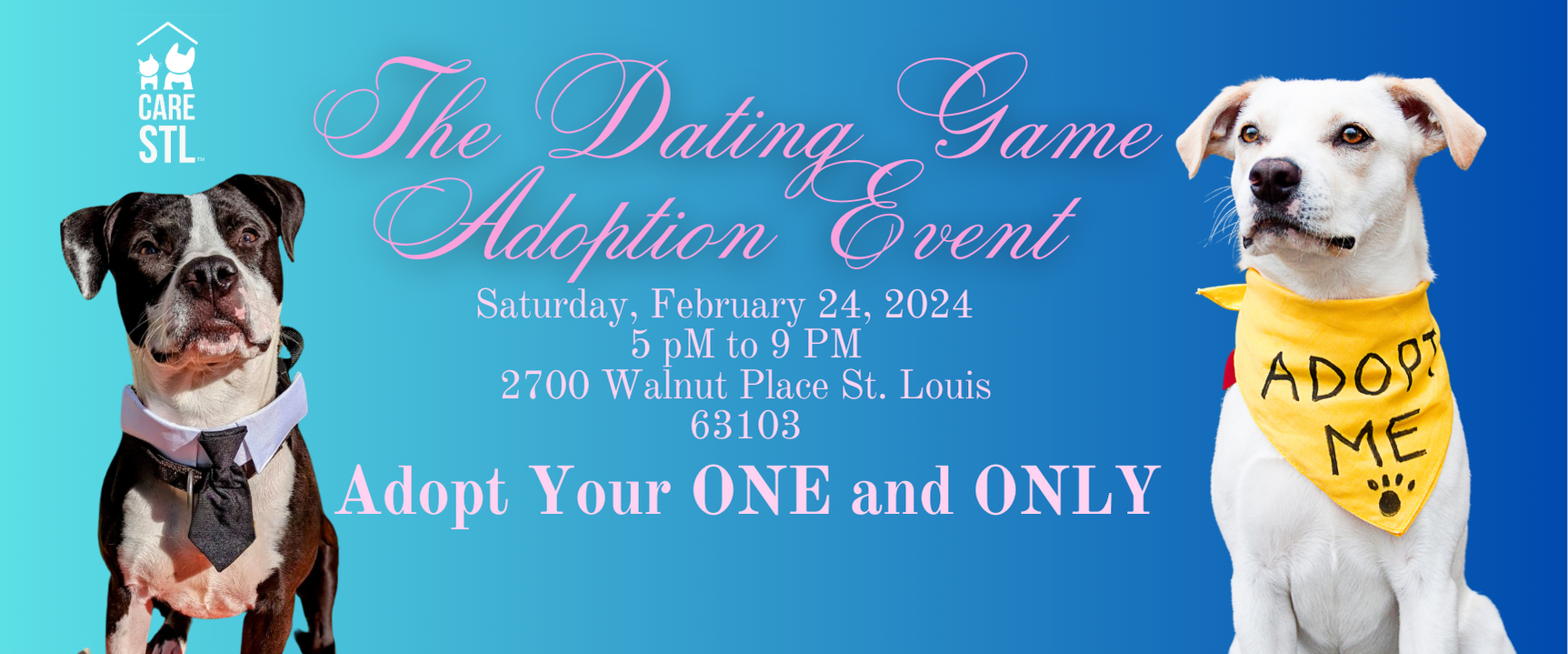 Dating Game Adoption Event | CENTER FOR ANIMAL RESCUE & ENRICHMENT OF ...