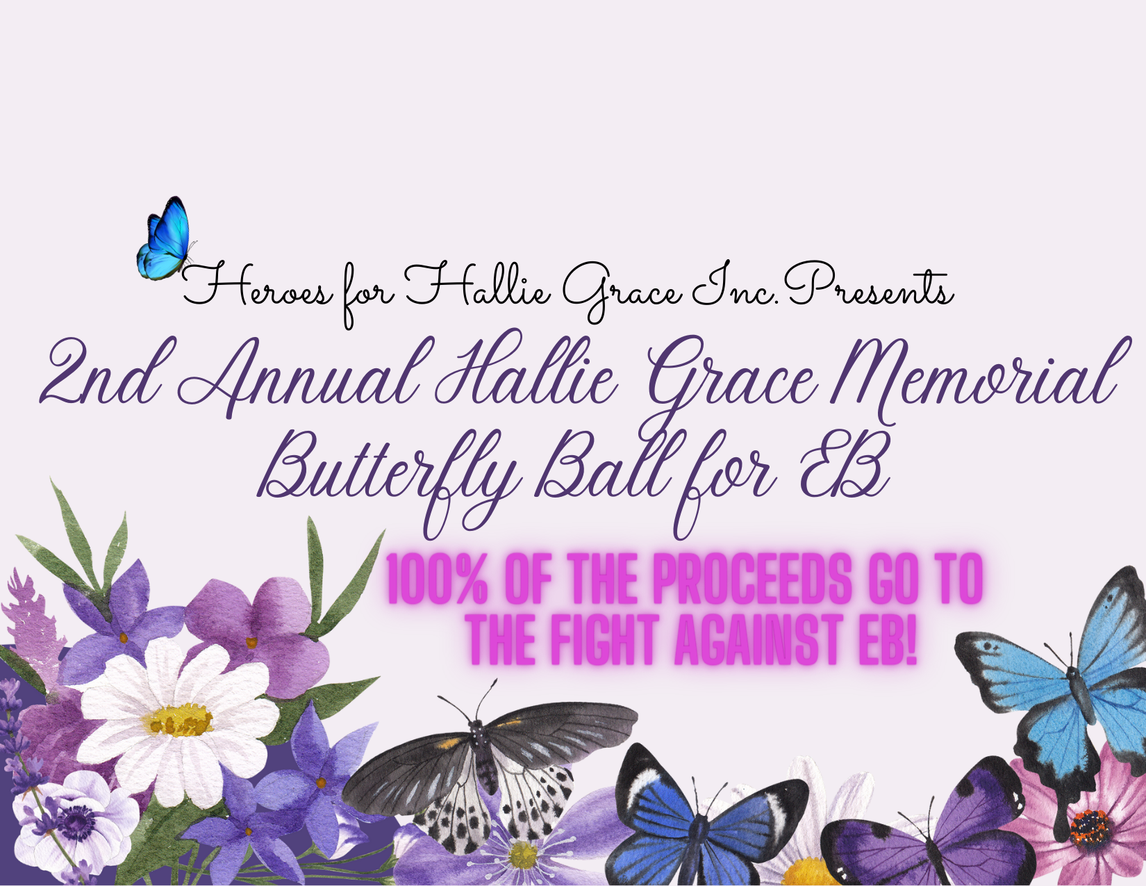 2nd Annual Hallie Grace Memorial Butterfly Ball for EB | Heroes for ...