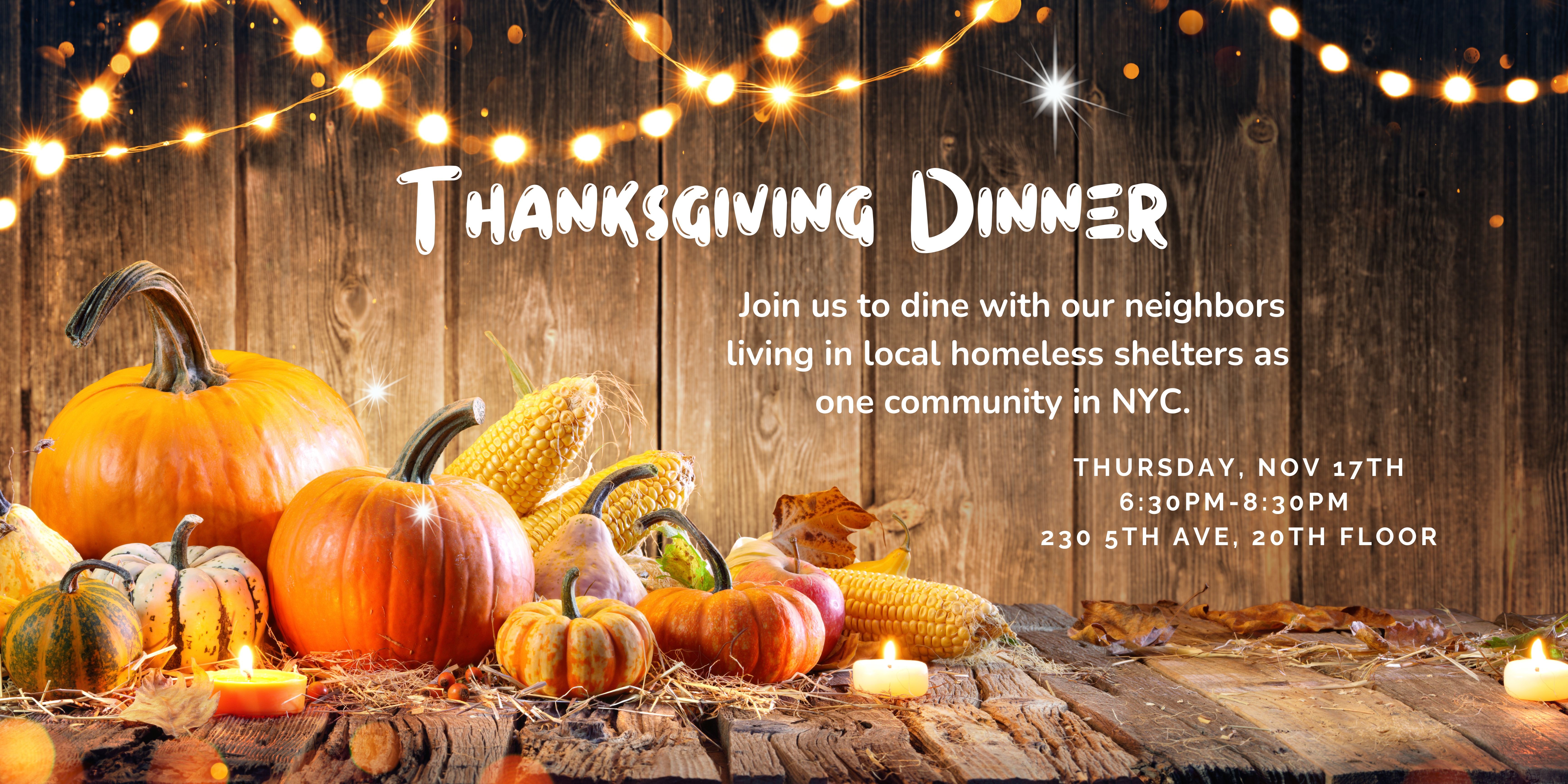 Our Thanksgiving "Meet Your Neighbor Dinner"