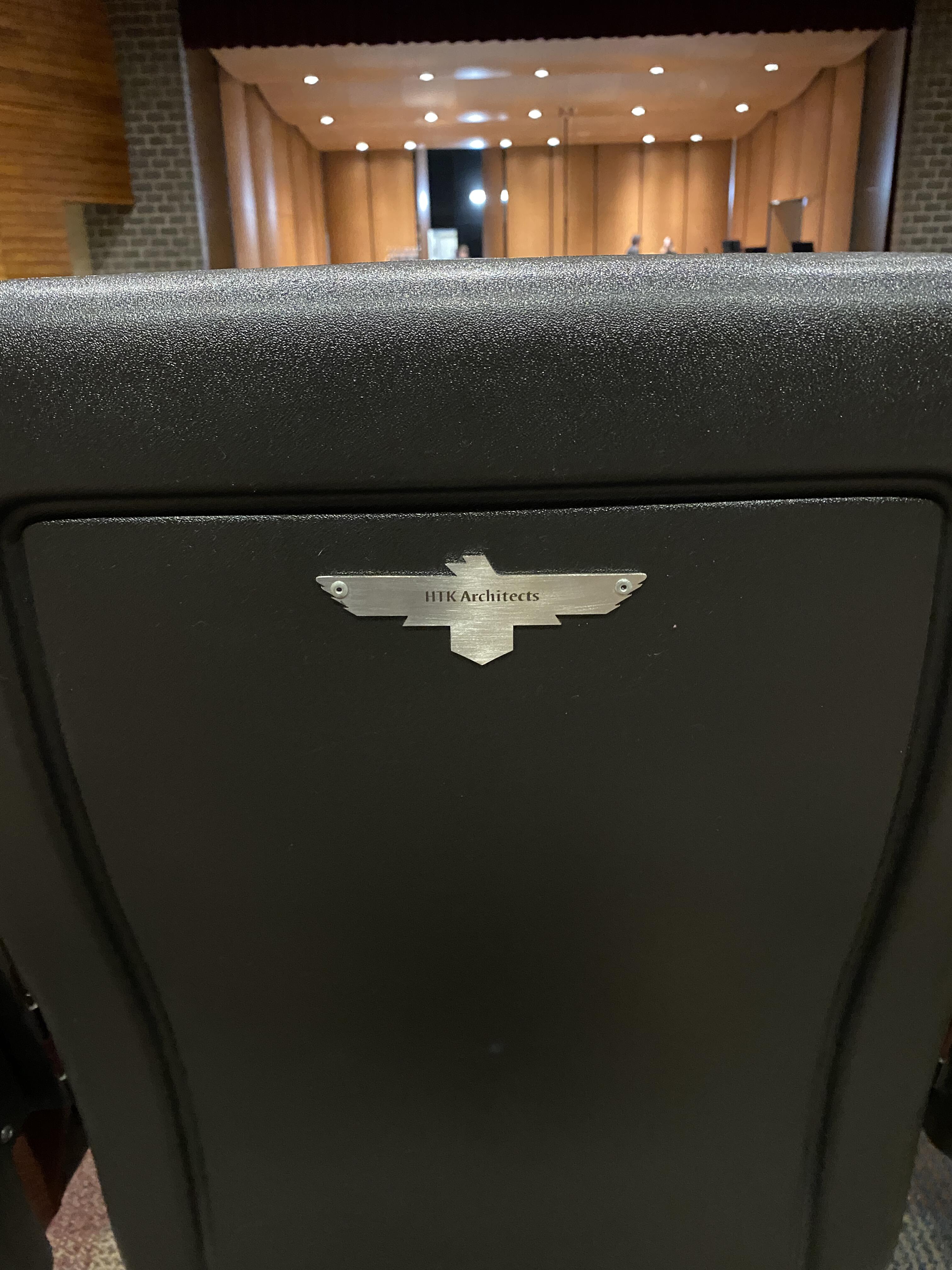 Auditorium Chair Back Sponsor