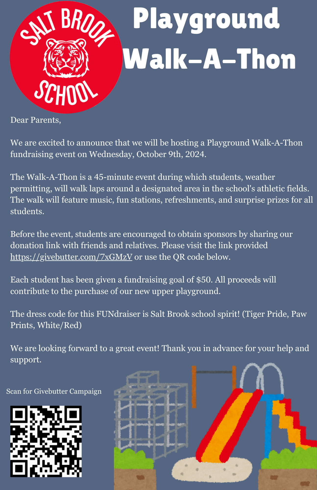 Salt Brook PTA Playground Walkathon | Salt Brook Elementary