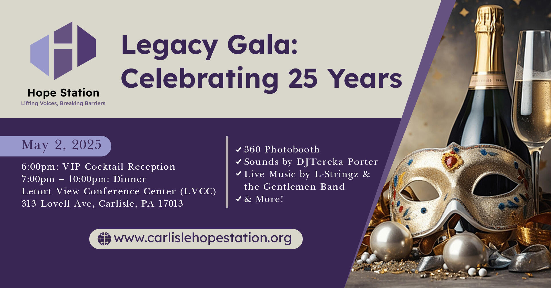 Legacy Gala: Celebrating 25 Years | Hope Station