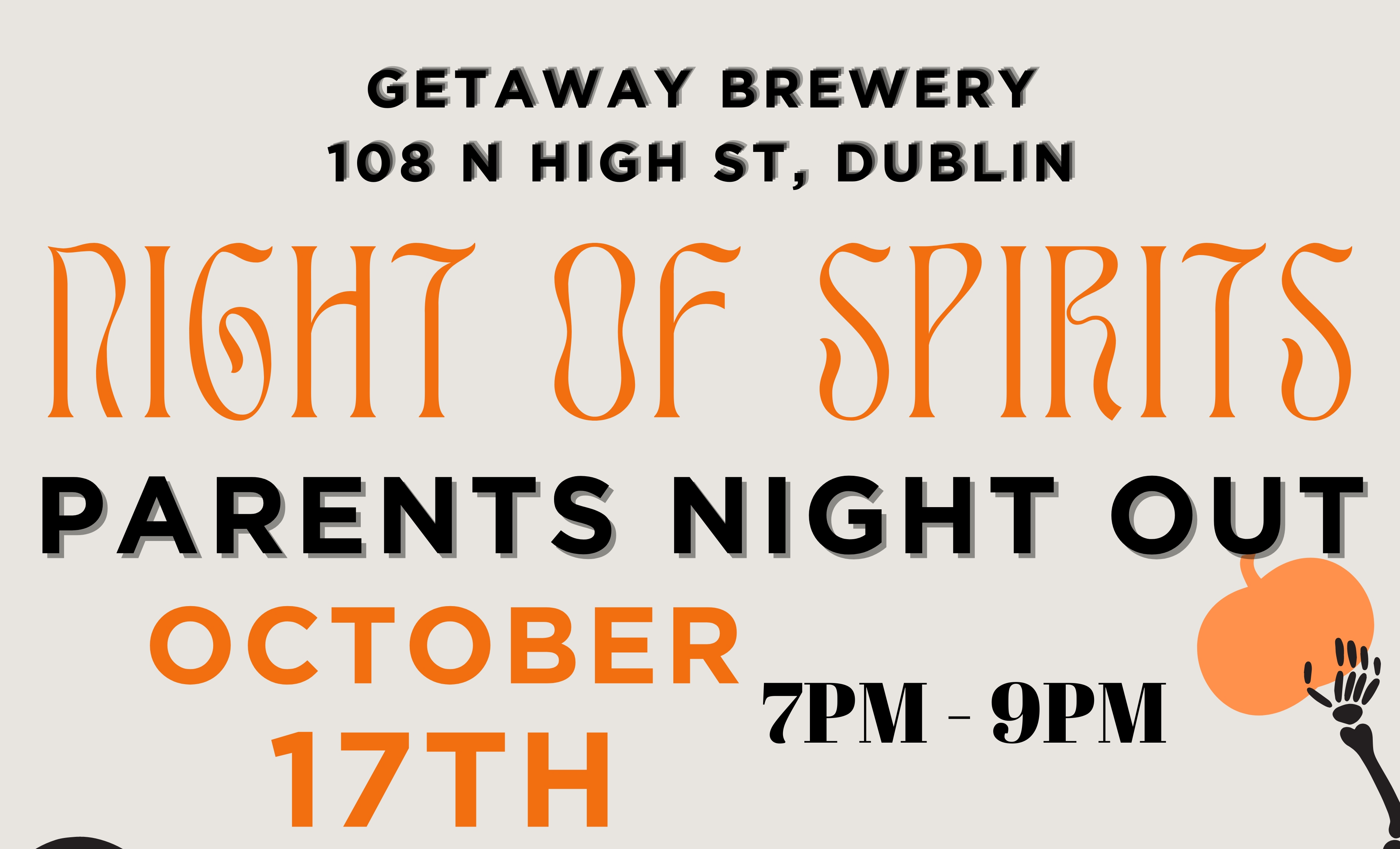 NIGHT OF SPIRITS - PARENTS NIGHT OUT - DUBLIN COMMUNITY PRESCHOOL 2024