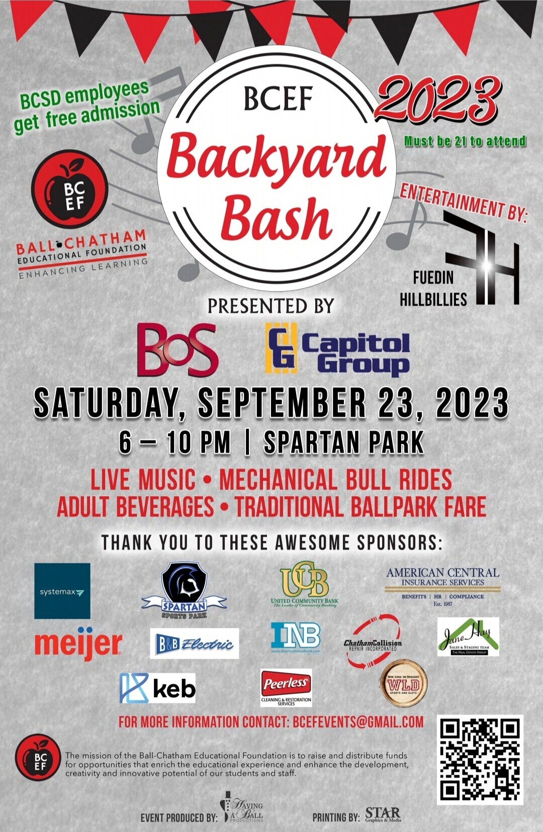 Backyard Bash 2023 | Ball-Chatham Educational Foundation