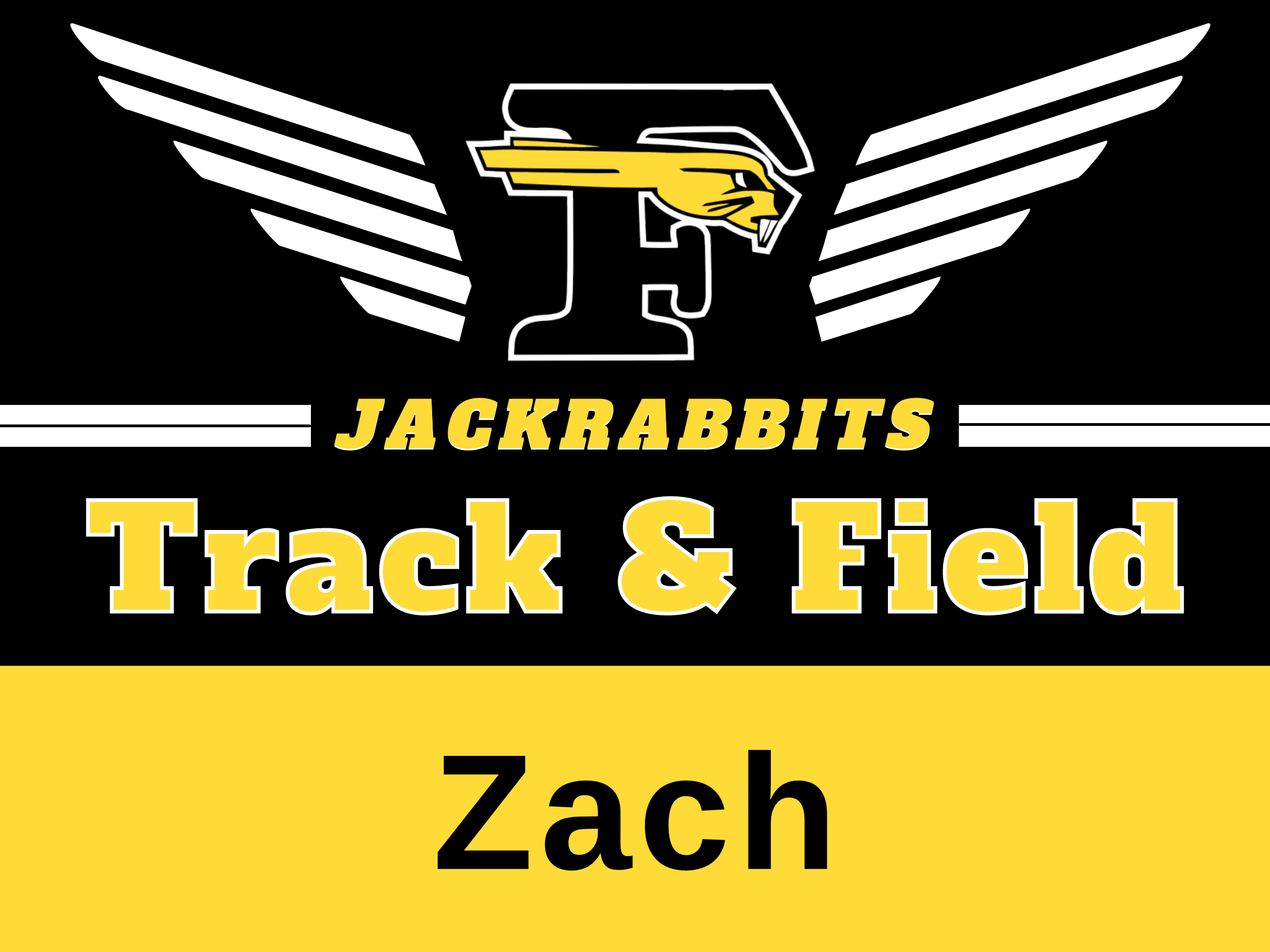 FHS Track & Field Yard Sign