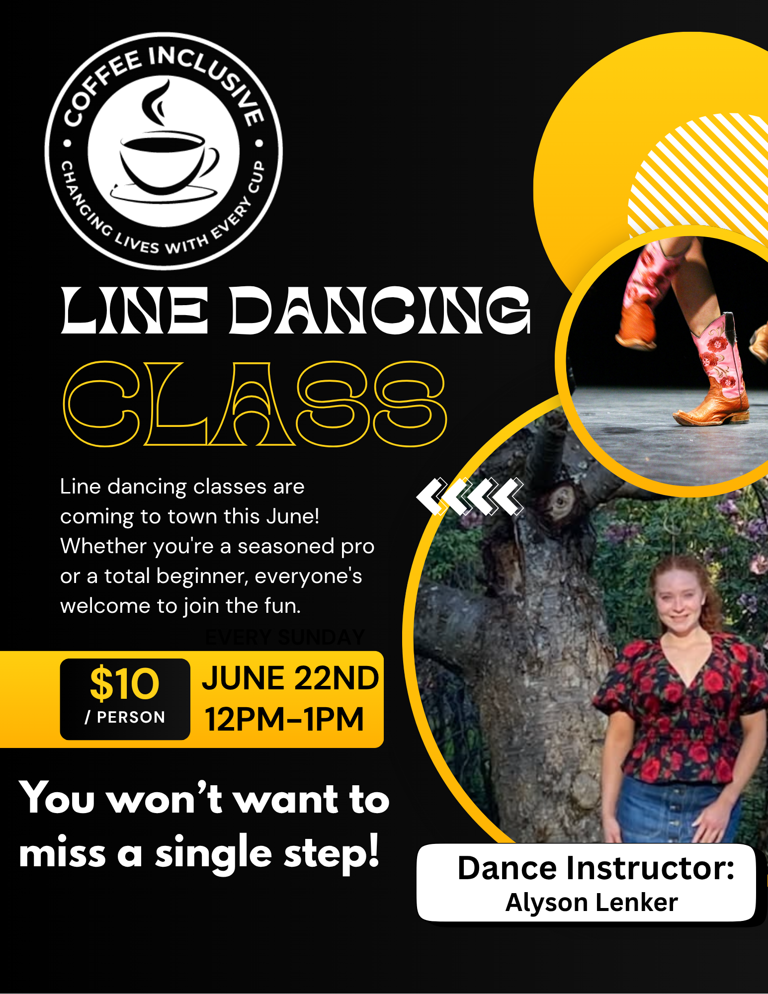 Line Dancing Lessons | Coffee Inclusive