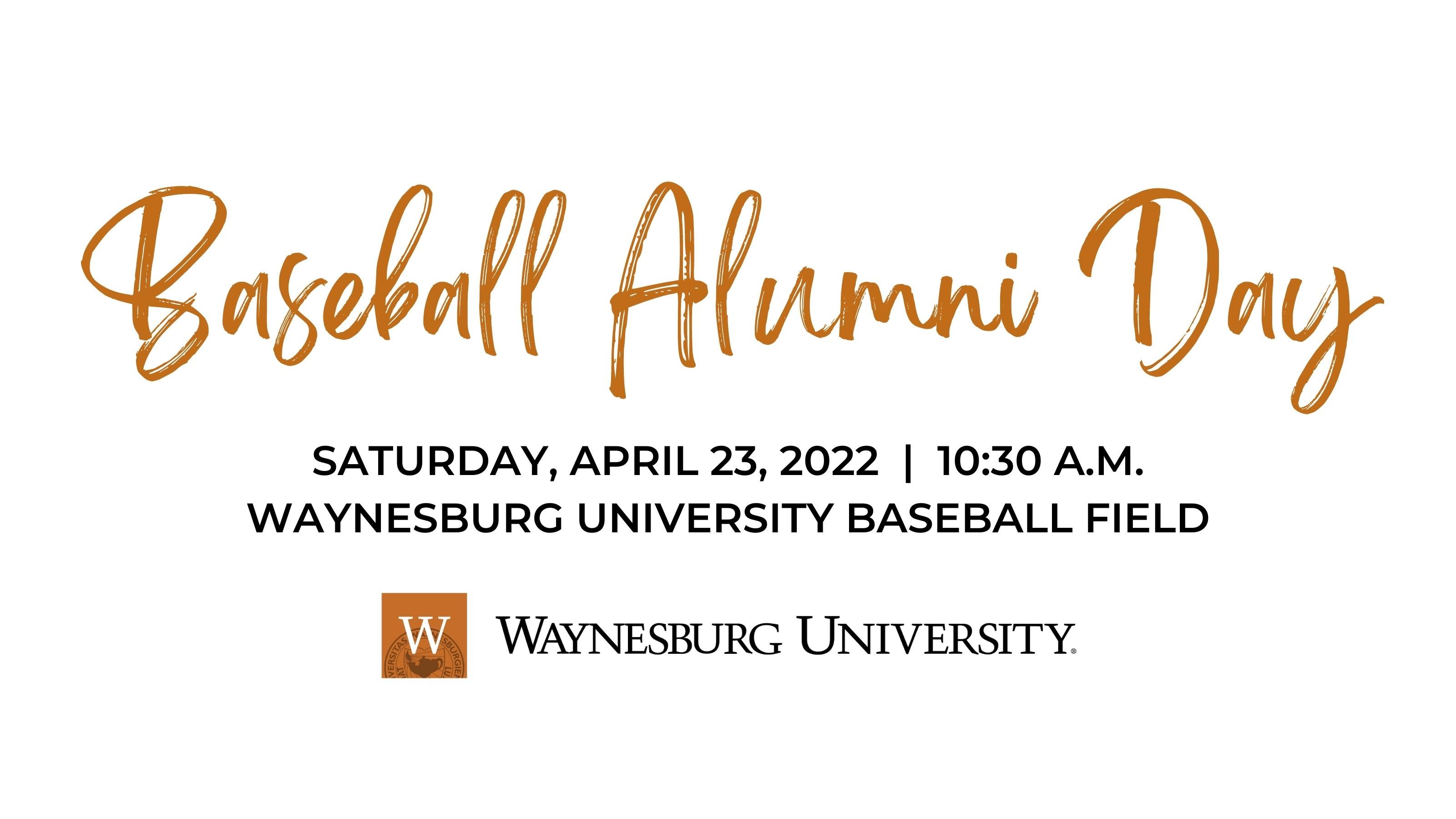 Waynesburg University Baseball Alumni Day