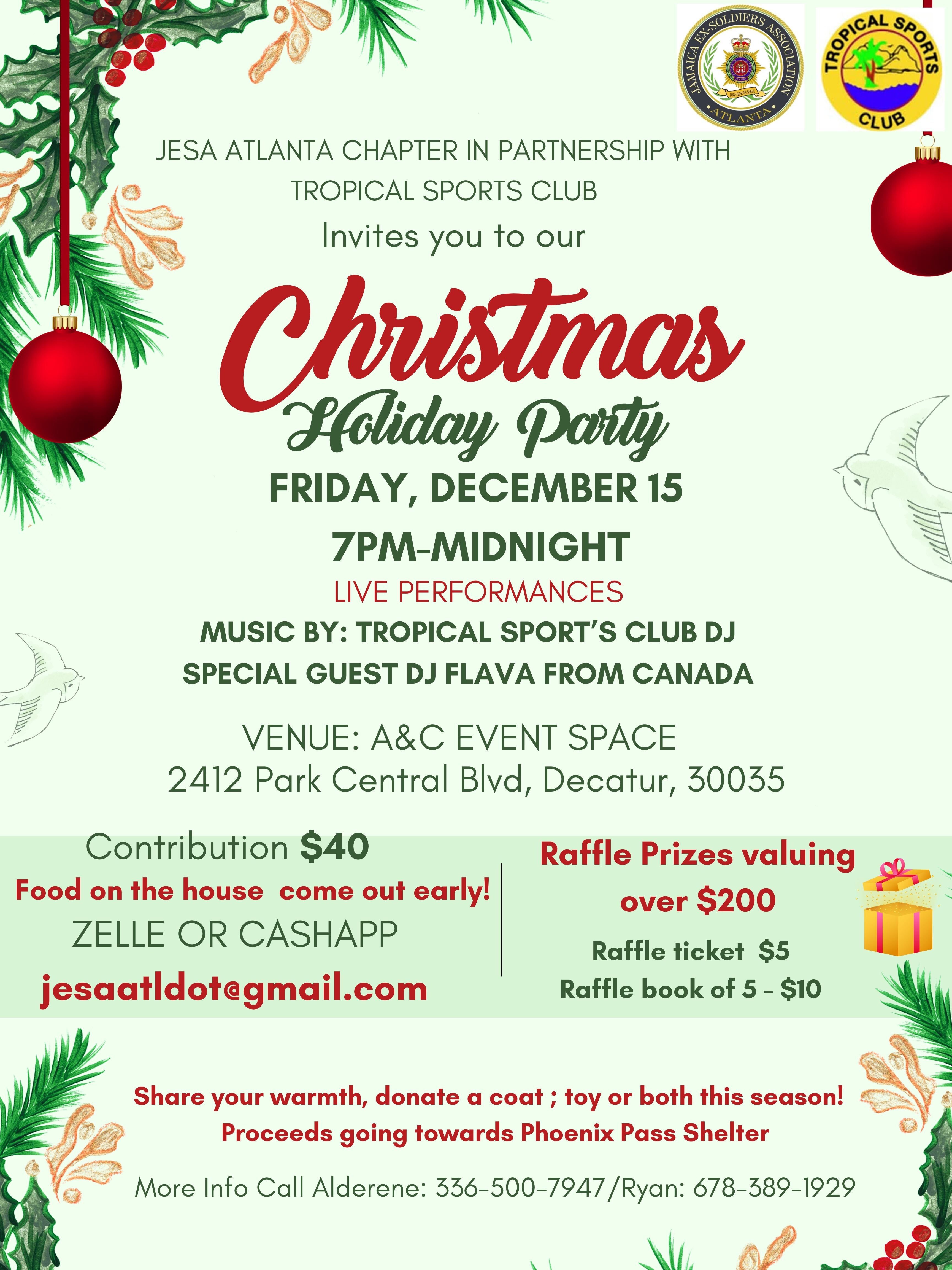JESA Atlanta & Tropical Sports Club Christmas Party!