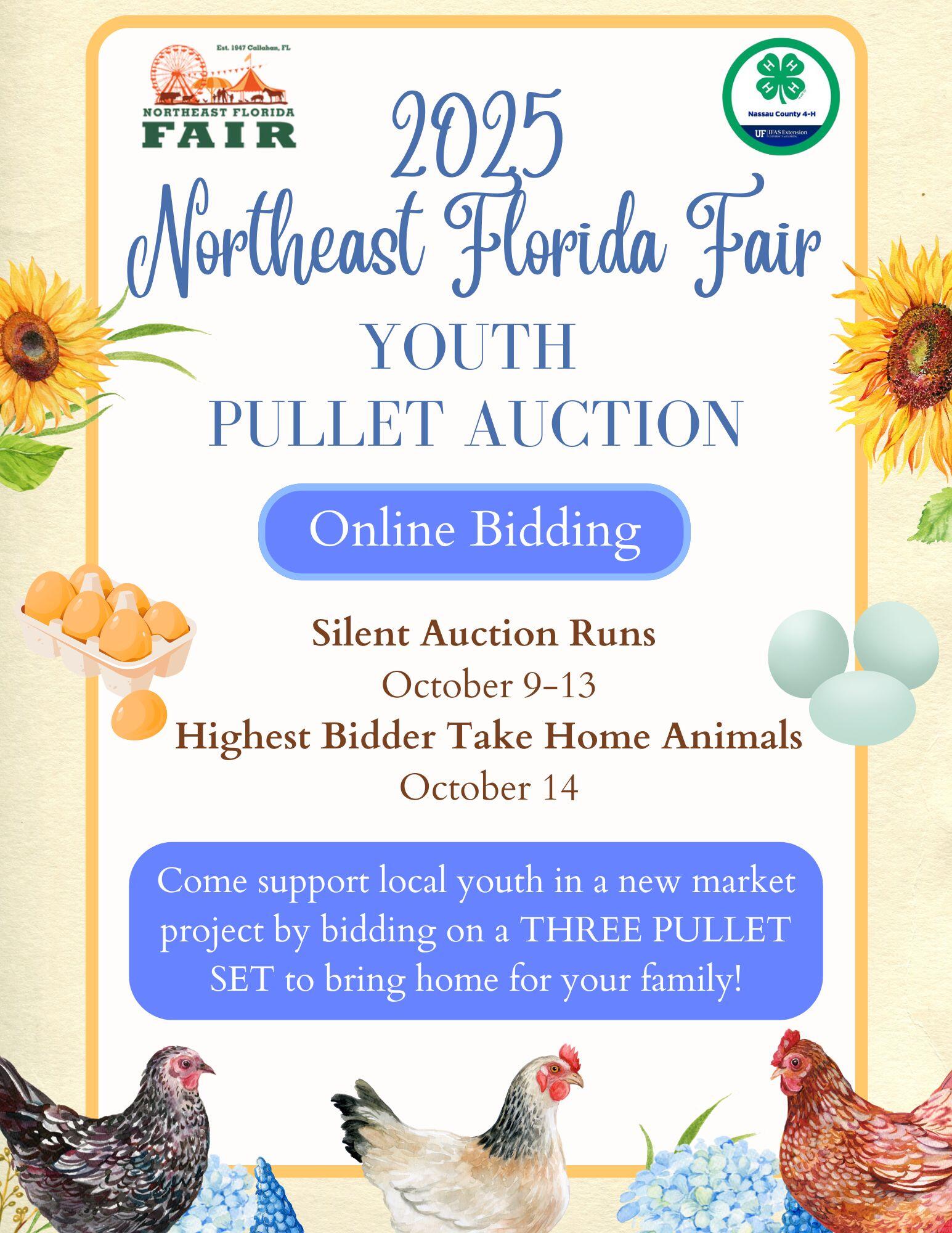 2025 Northeast Florida Fair Pullet Project Auction | University of Florida